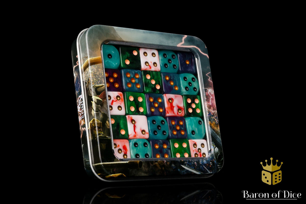 BaronOfDice's Kings of War: Salamanders - Official Dice Set for only| The Mage's Emporium