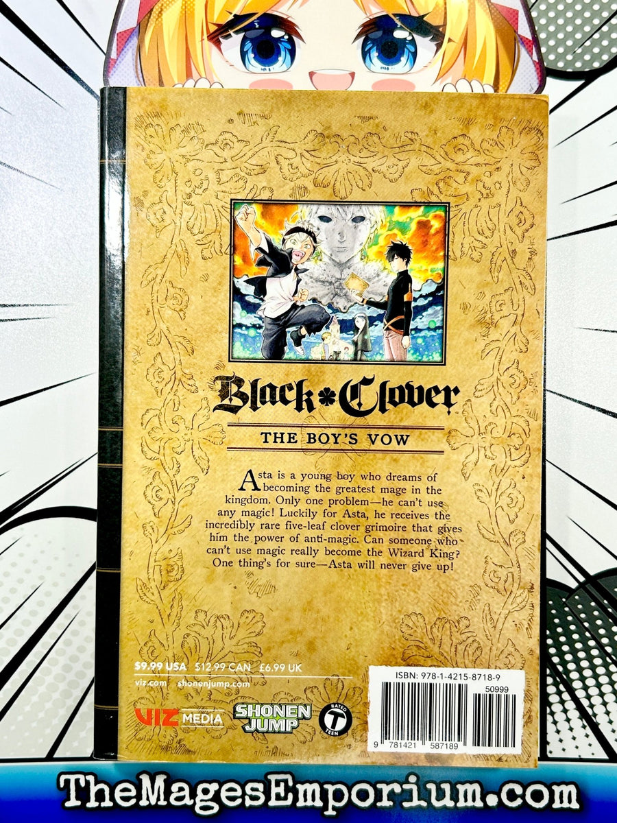 Viz Media's Black Clover Vol 1 Manga for only 5.99 at The Mage's| The Mage's Emporium