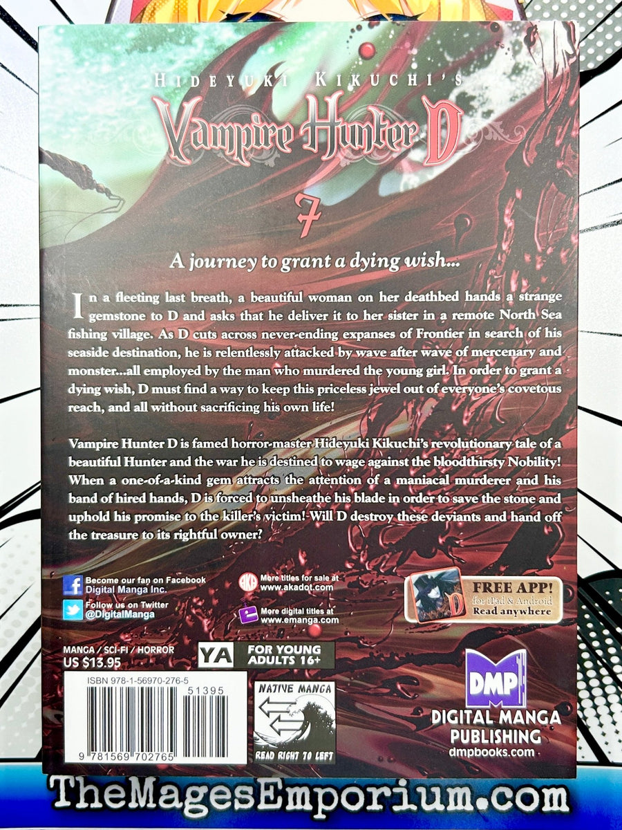 DMP's Vampire Hunter D Vol 7 Manga for only 5.99 at The Mage's| The Mage's Emporium