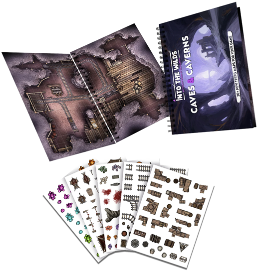 Little Shop of Magic's Into the Wilds Battlemap Books: Caves and| The ...