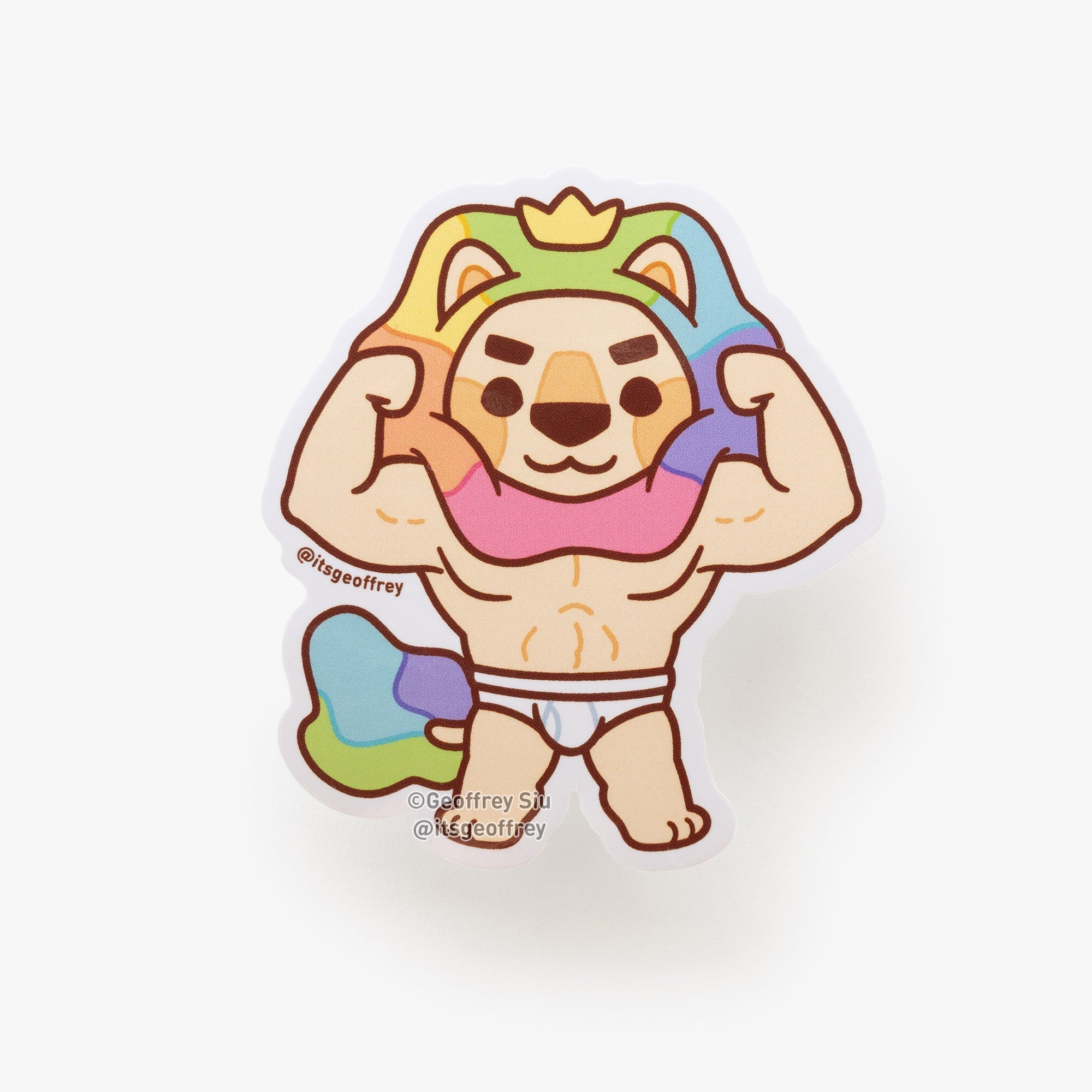 Geoffrey Siu Art LLC's Buff Steve Vinyl Sticker Vinyl Sticker for only ...