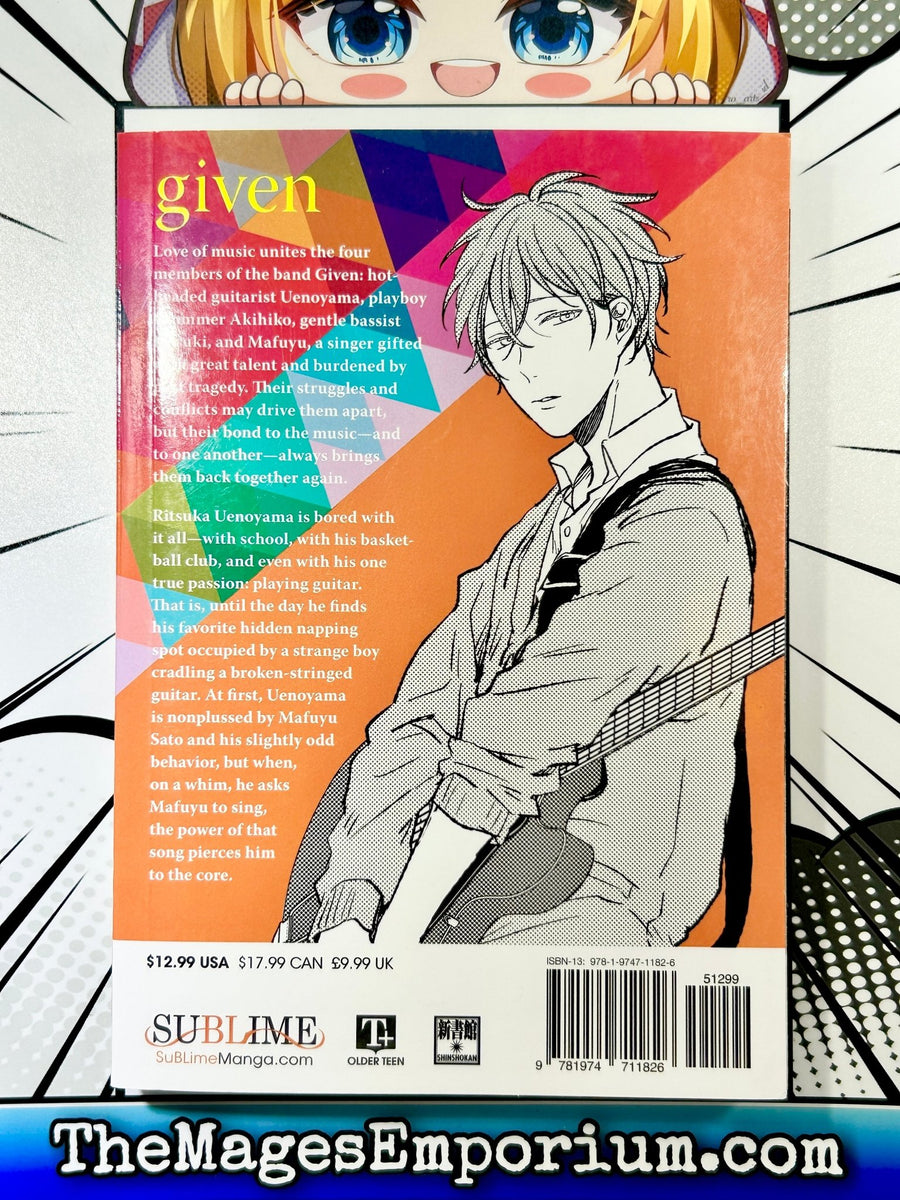 Sublime's Given Vol 1 Manga for only 5.99 at The Mage's Emporium!| The ...