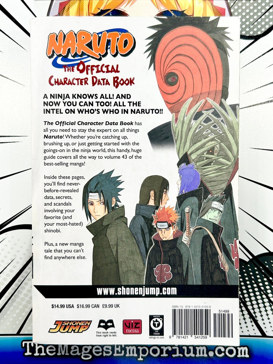 Viz Media's Naruto The Official Character Data Book Manga for only| The ...