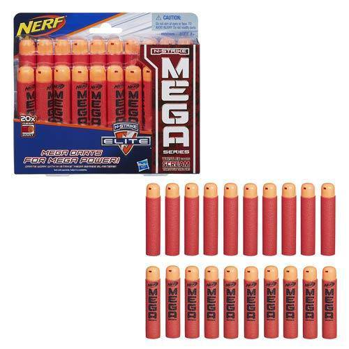 ToyShnip's Nerf N-Strike Elite Mega Dart Refill 20-Pack Toys & Games ...