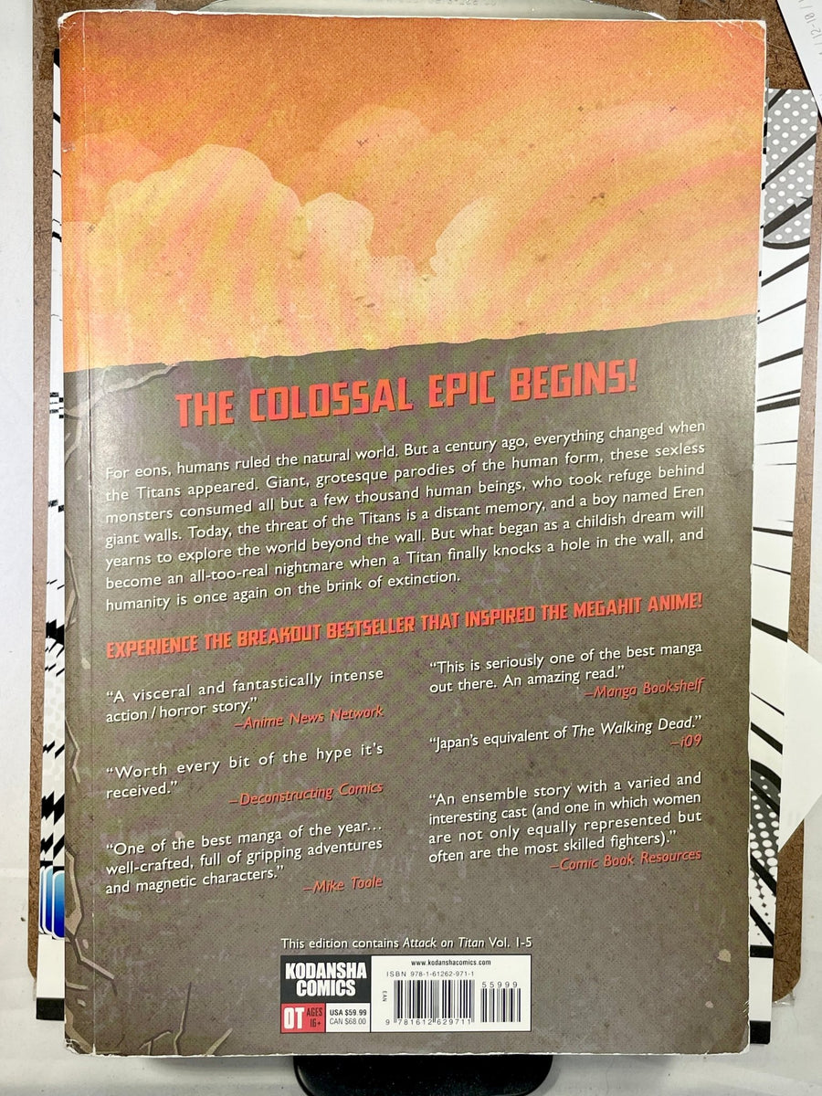Kodansha's Attack on Titan Colossal Edition Vol 1 Manga for only 29.99 ...