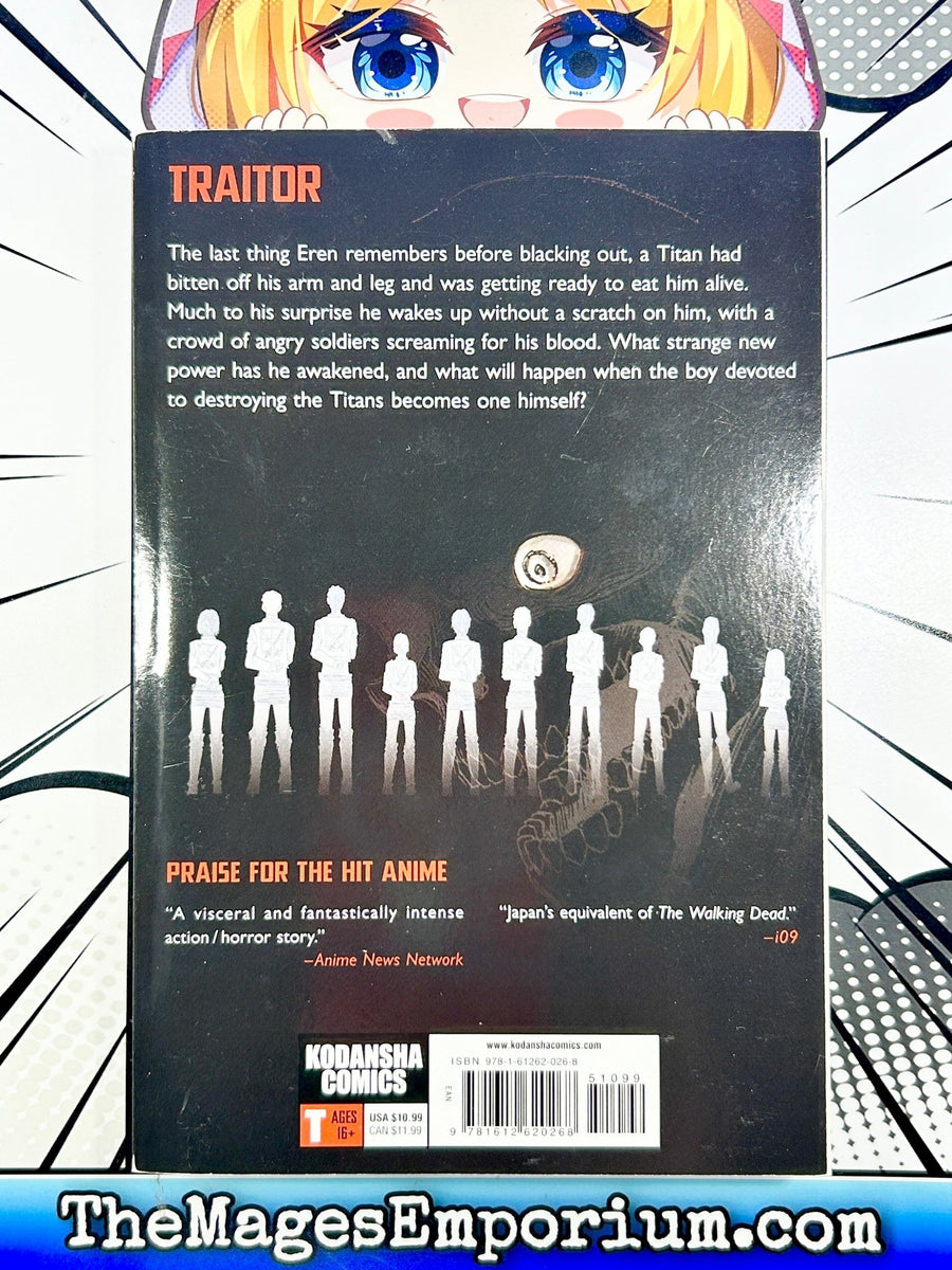 Kodansha's Attack on Titan Vol 3 Manga for only 5.99 at The Mage's| The ...