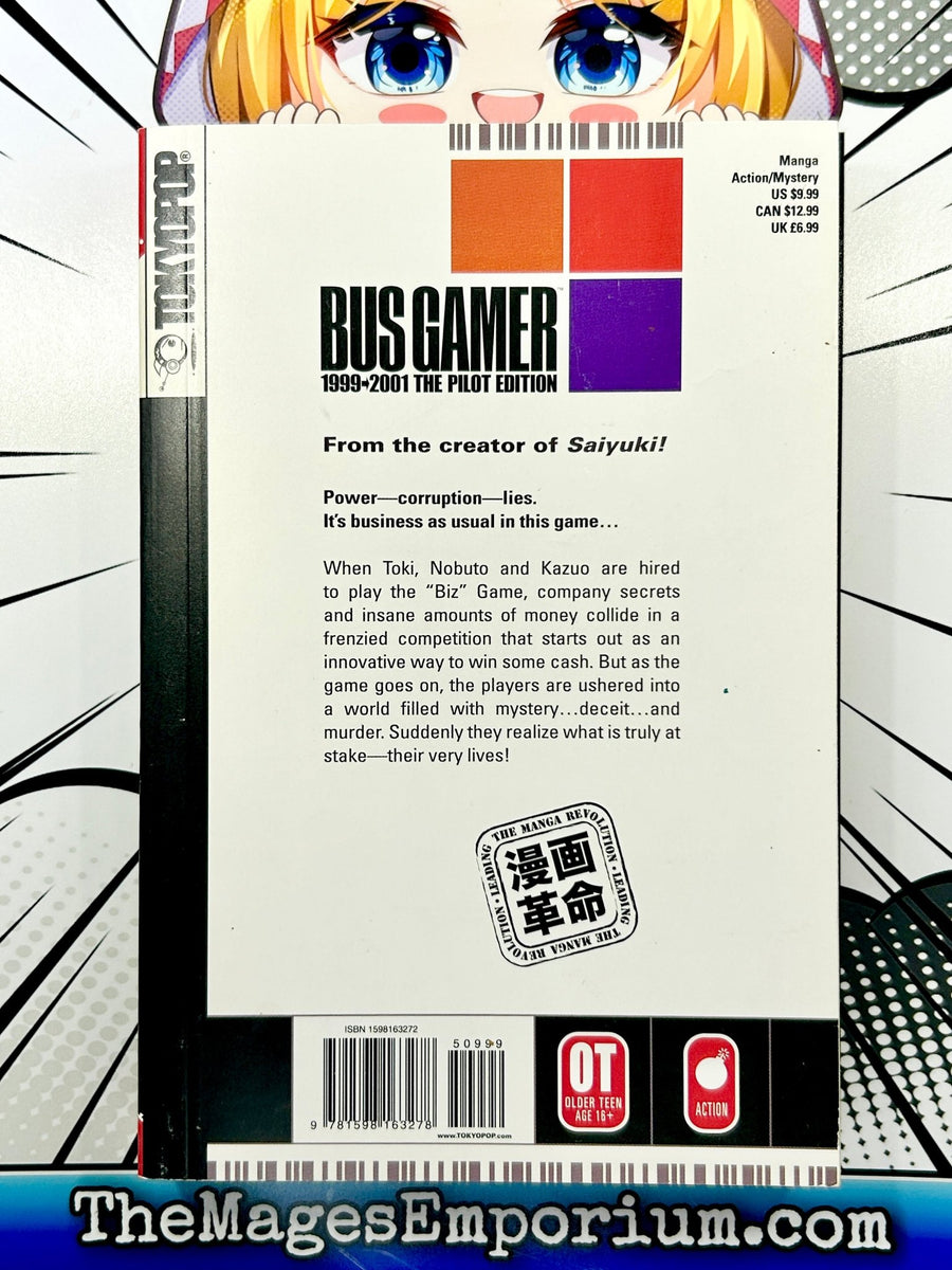 Tokyopop's Bus Gamer 1999 - 2001 The Pilot Edition Manga for only 5.99 ...