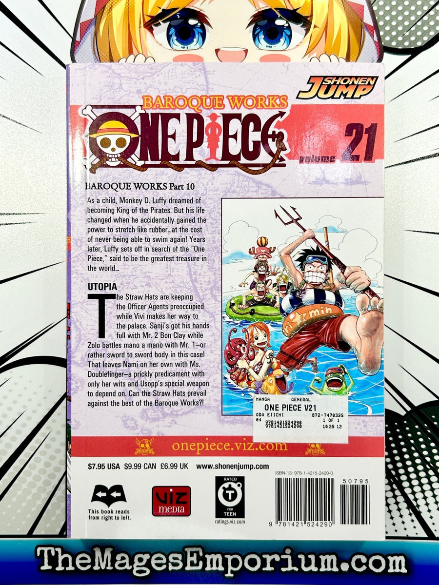 Viz Media's One Piece Vol 21 Manga for only 5.99 at The Mage's| The ...